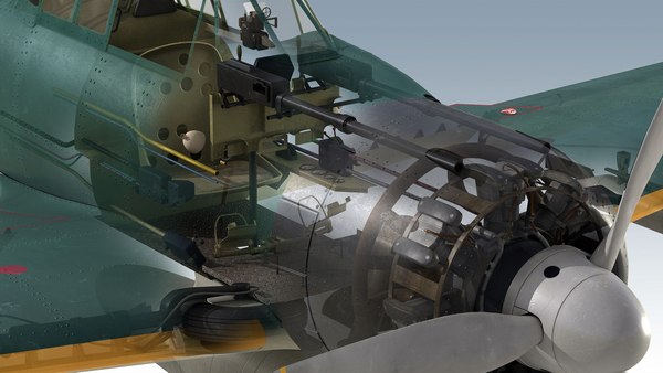 3D Mitsubishi A6M3 Zero - TurboSquid 1838429