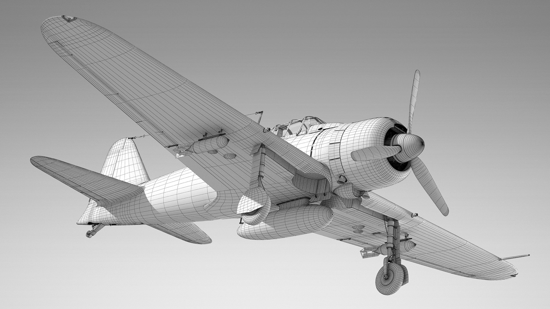 3D Mitsubishi A6M3 Zero - TurboSquid 1838429