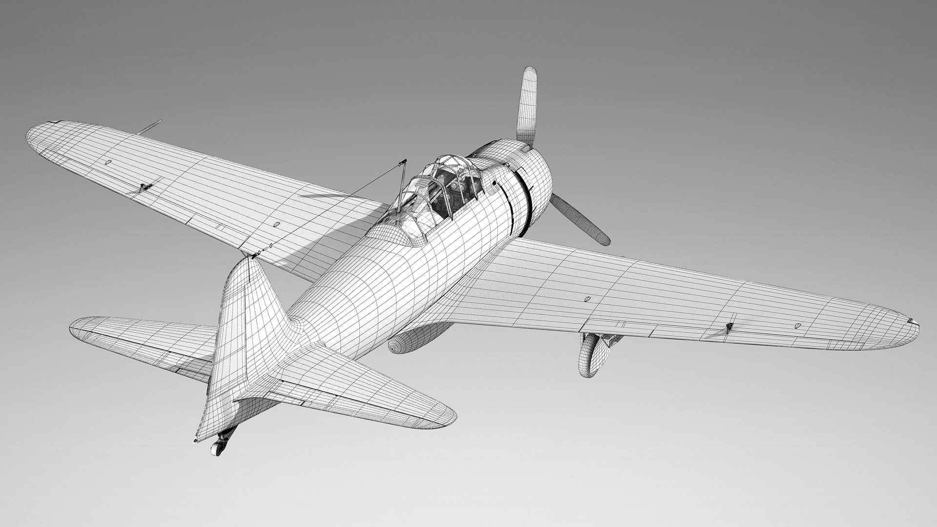 3D Mitsubishi A6M3 Zero - TurboSquid 1838429