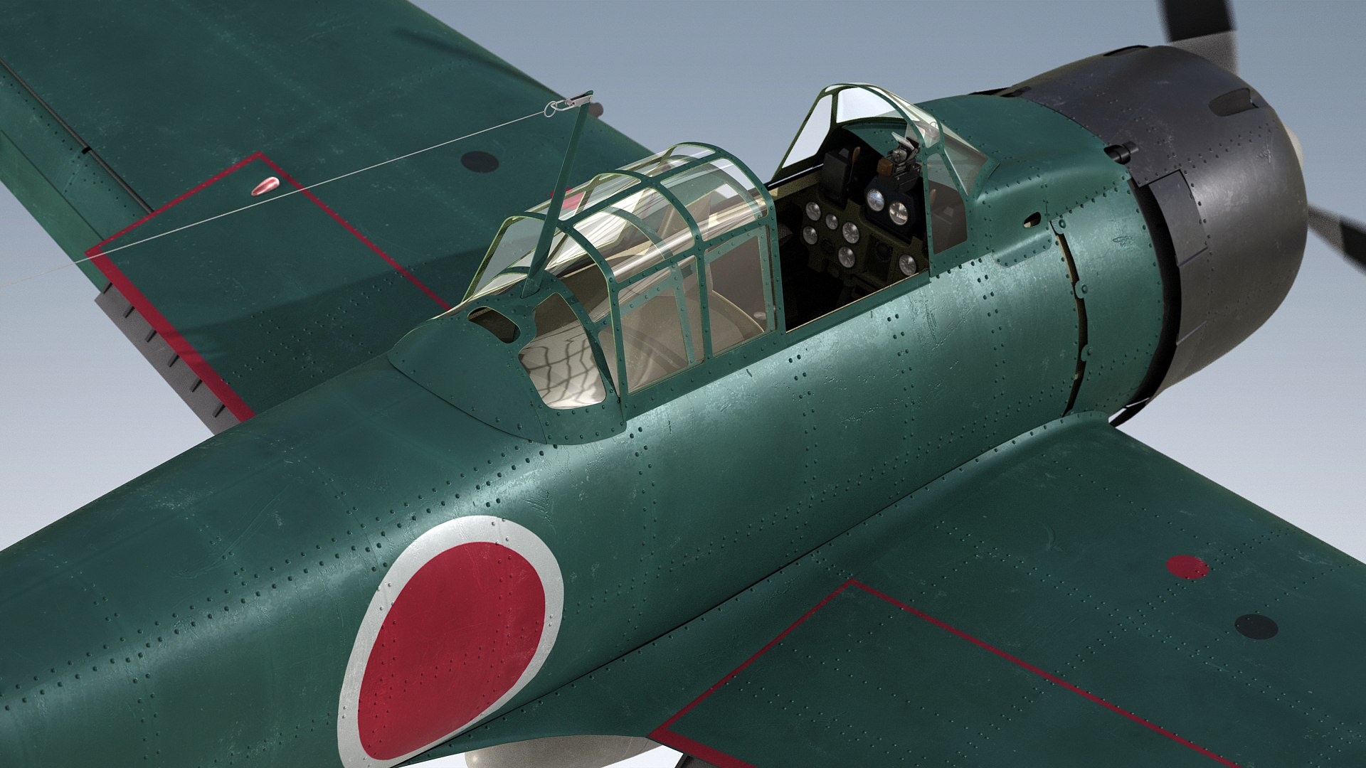 3D Mitsubishi A6M3 Zero - TurboSquid 1838429
