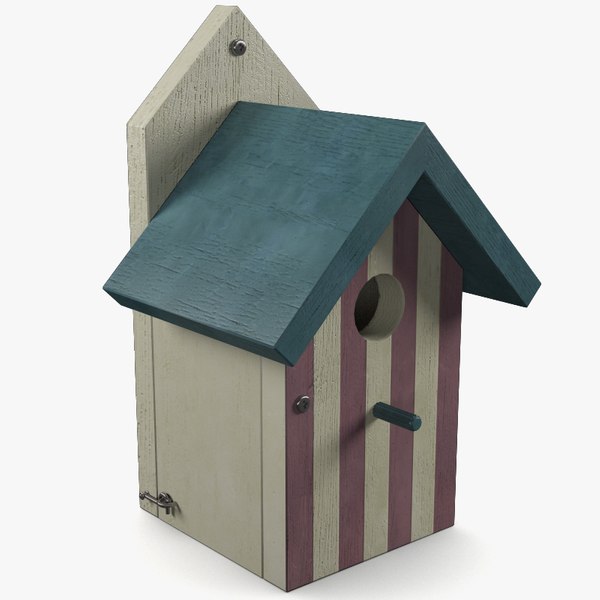 house birdhouse bird 3d model