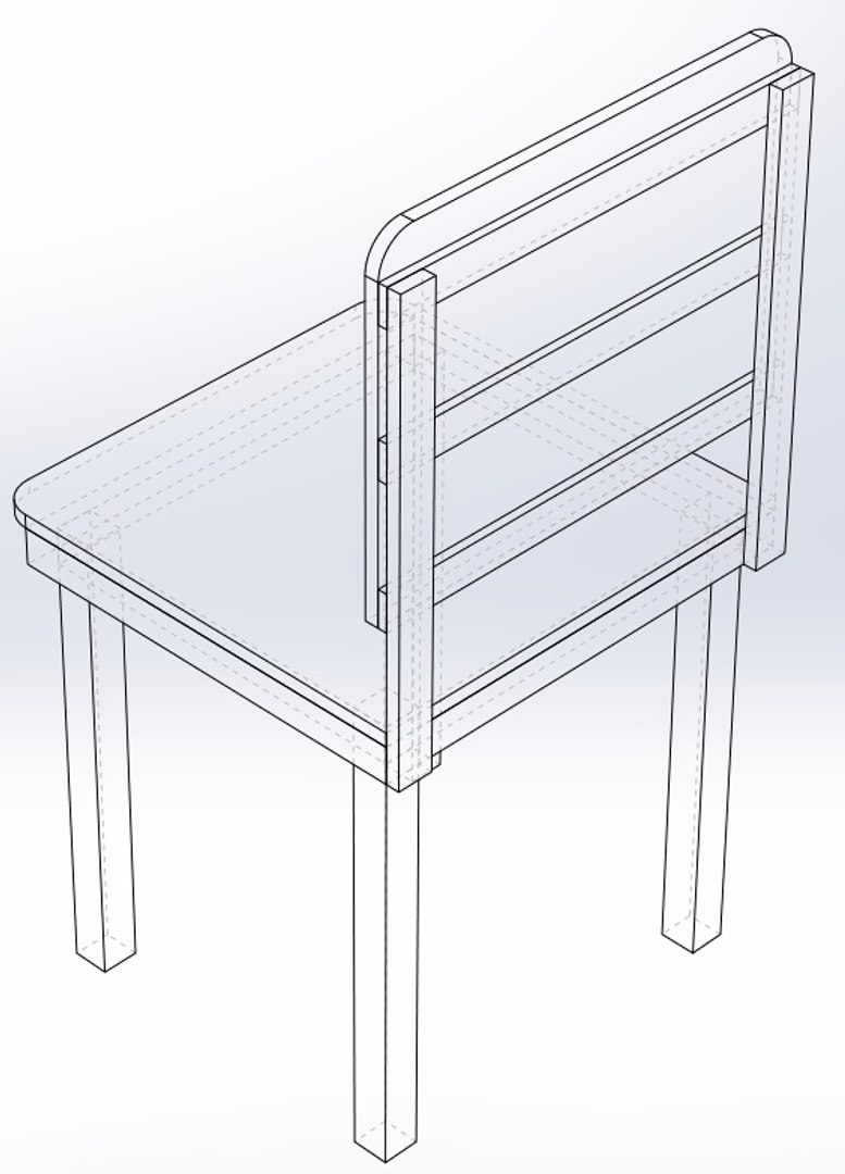 Chair Solidworks 3D Model - TurboSquid 1227569