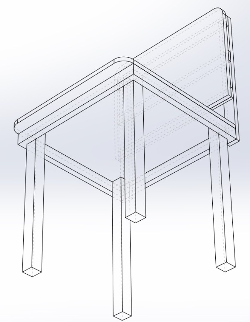 Chair Solidworks 3D Model - TurboSquid 1227569