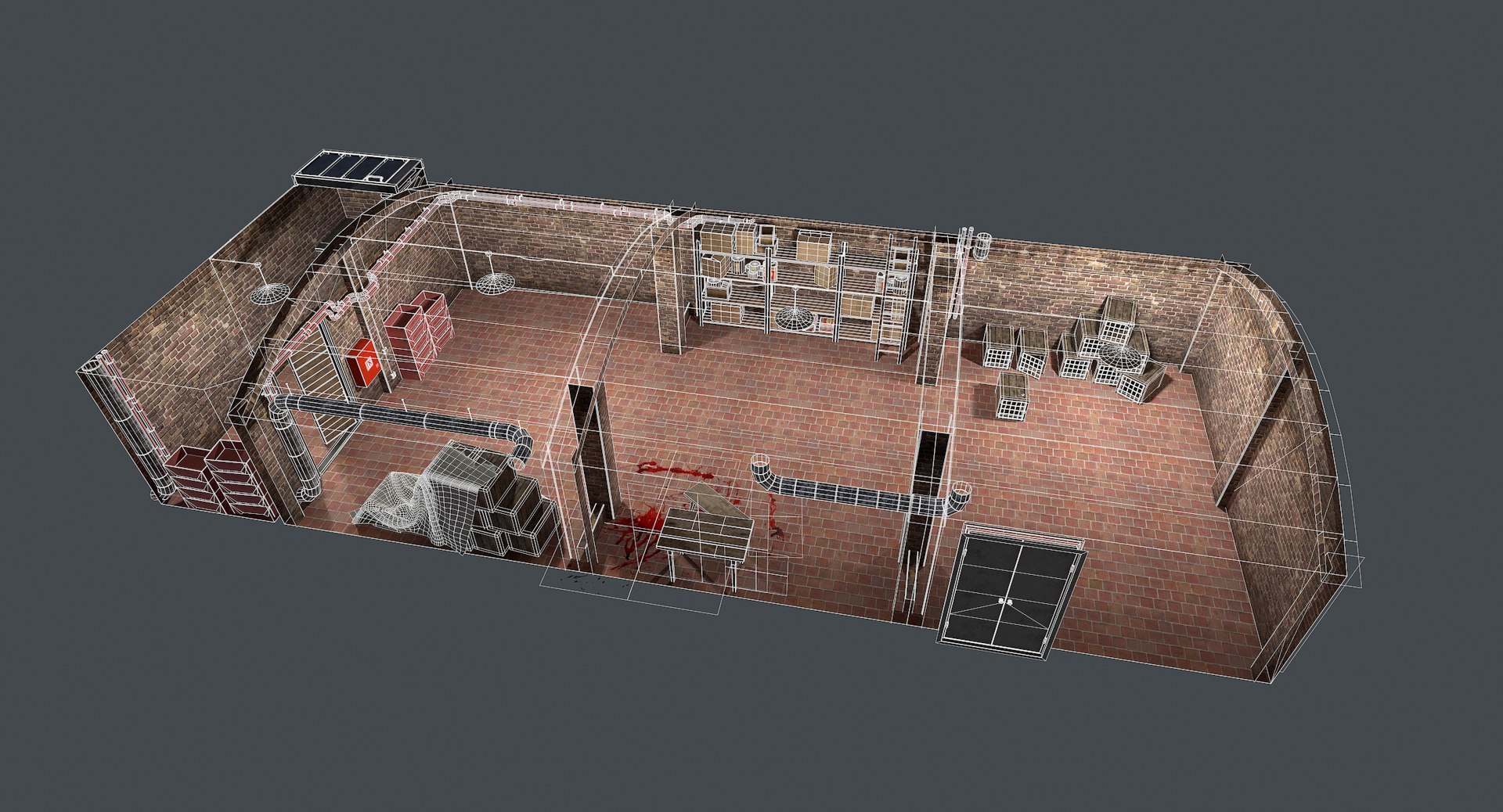 Basement interior 3D model - TurboSquid 1447395