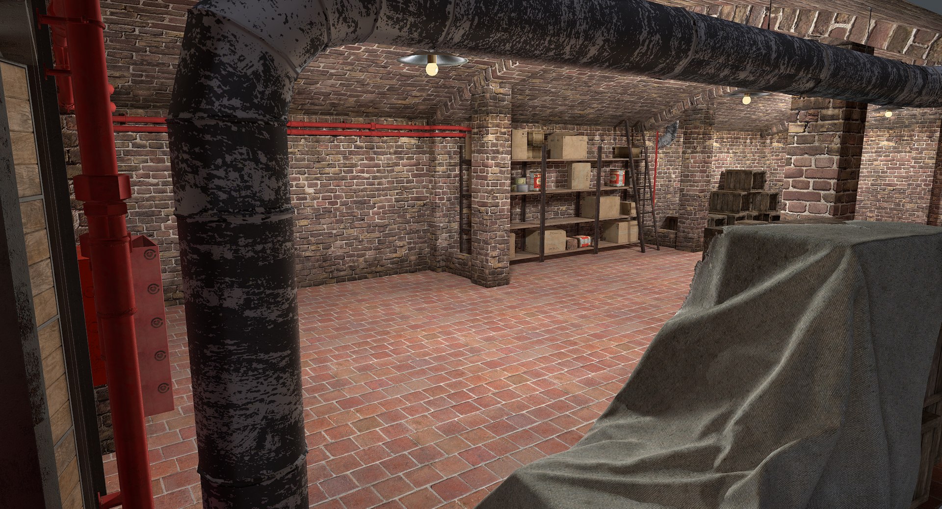 Basement interior 3D model - TurboSquid 1447395