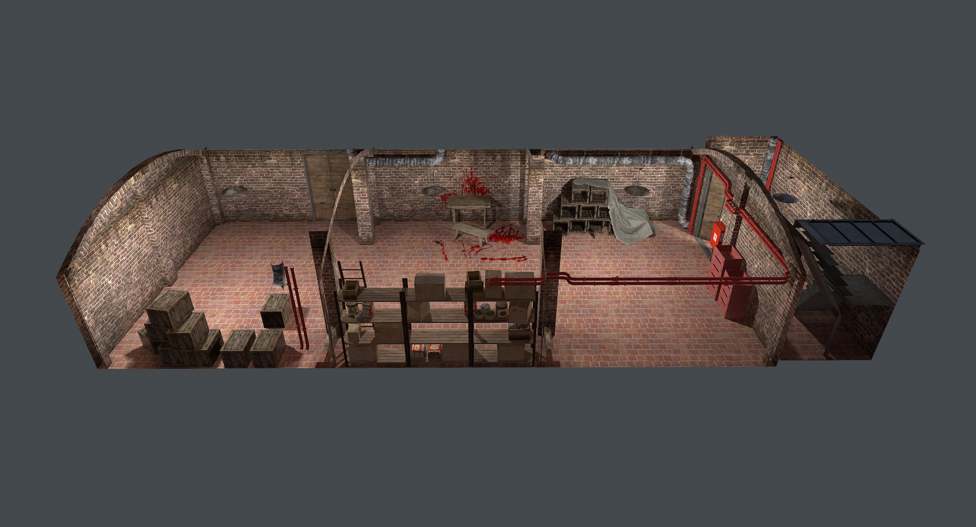 Basement interior 3D model - TurboSquid 1447395