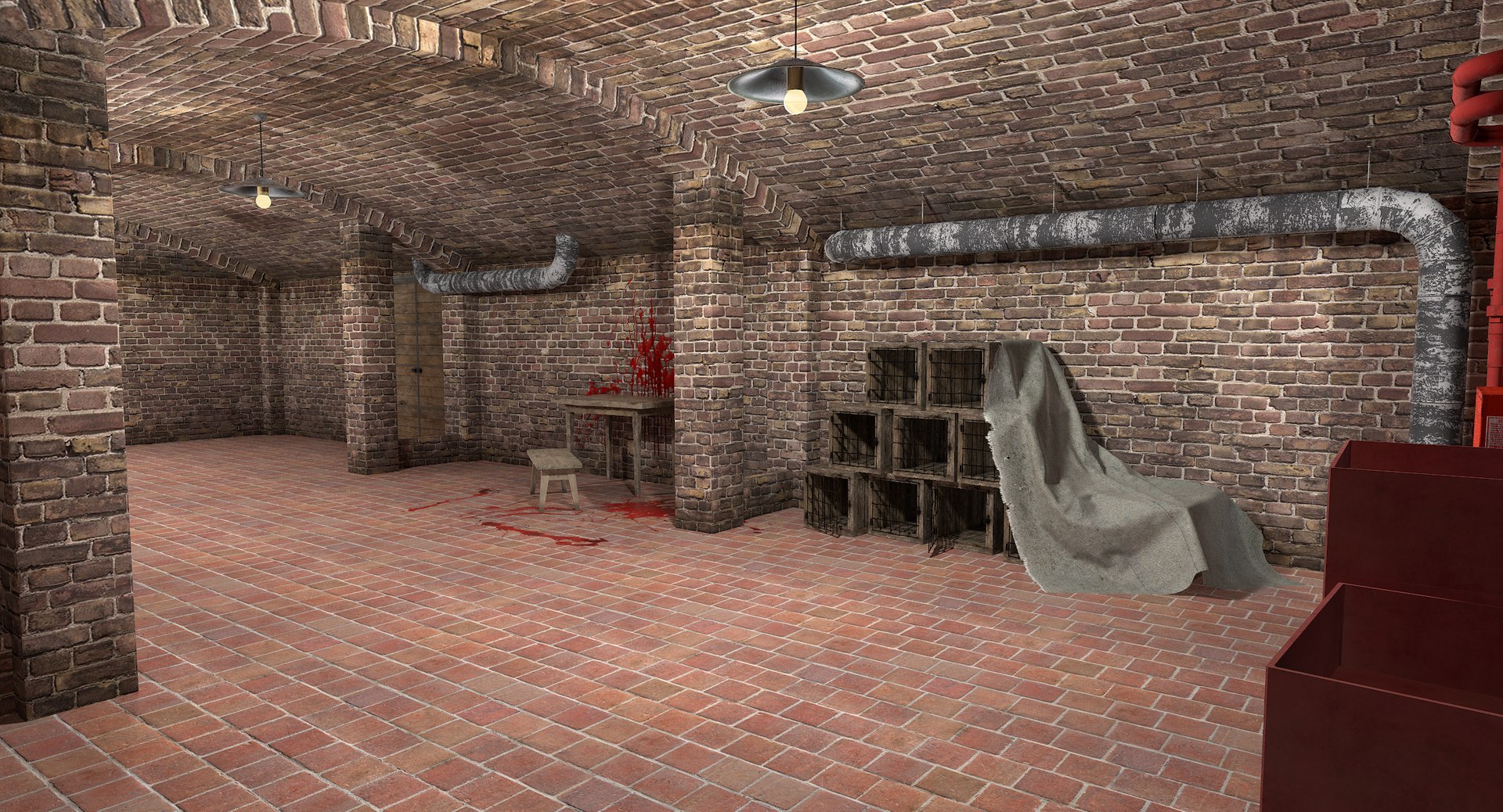 Basement interior 3D model - TurboSquid 1447395