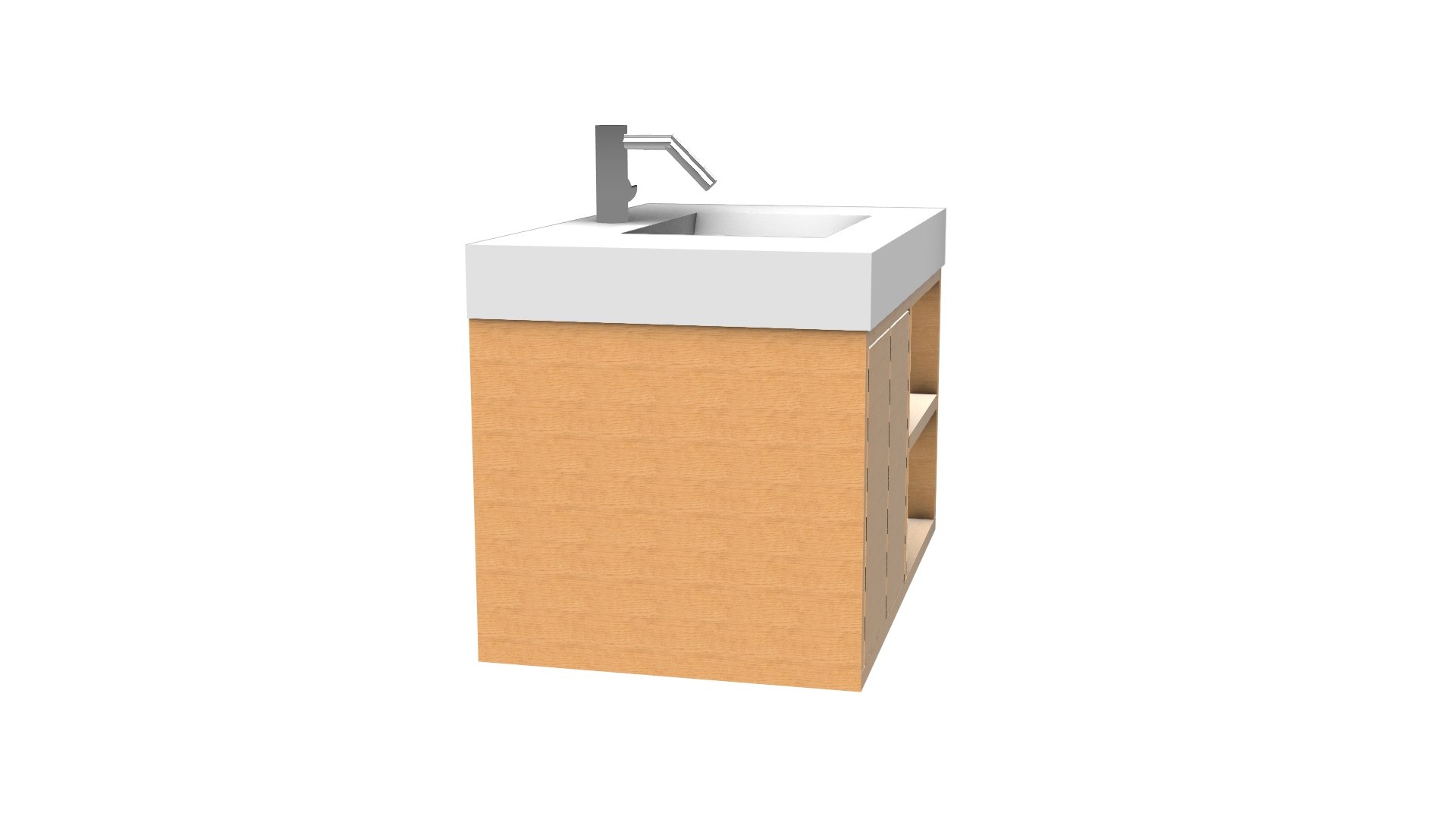 Floating Vanity Cabinet 3D Model - TurboSquid 2451709
