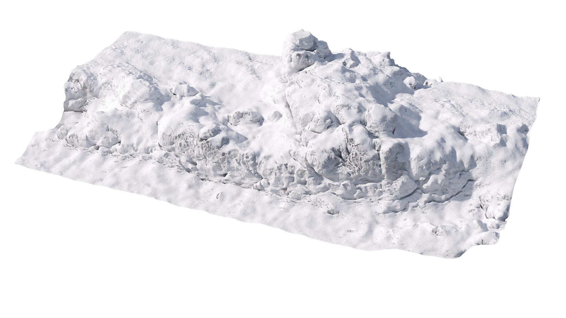 3D Model Winter Snow Pile 2 - TurboSquid 1890655