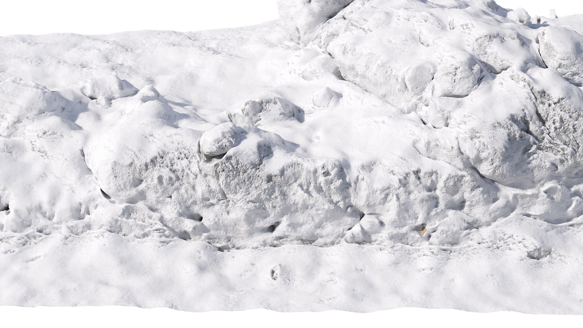 3D Model Winter Snow Pile 2 - TurboSquid 1890655