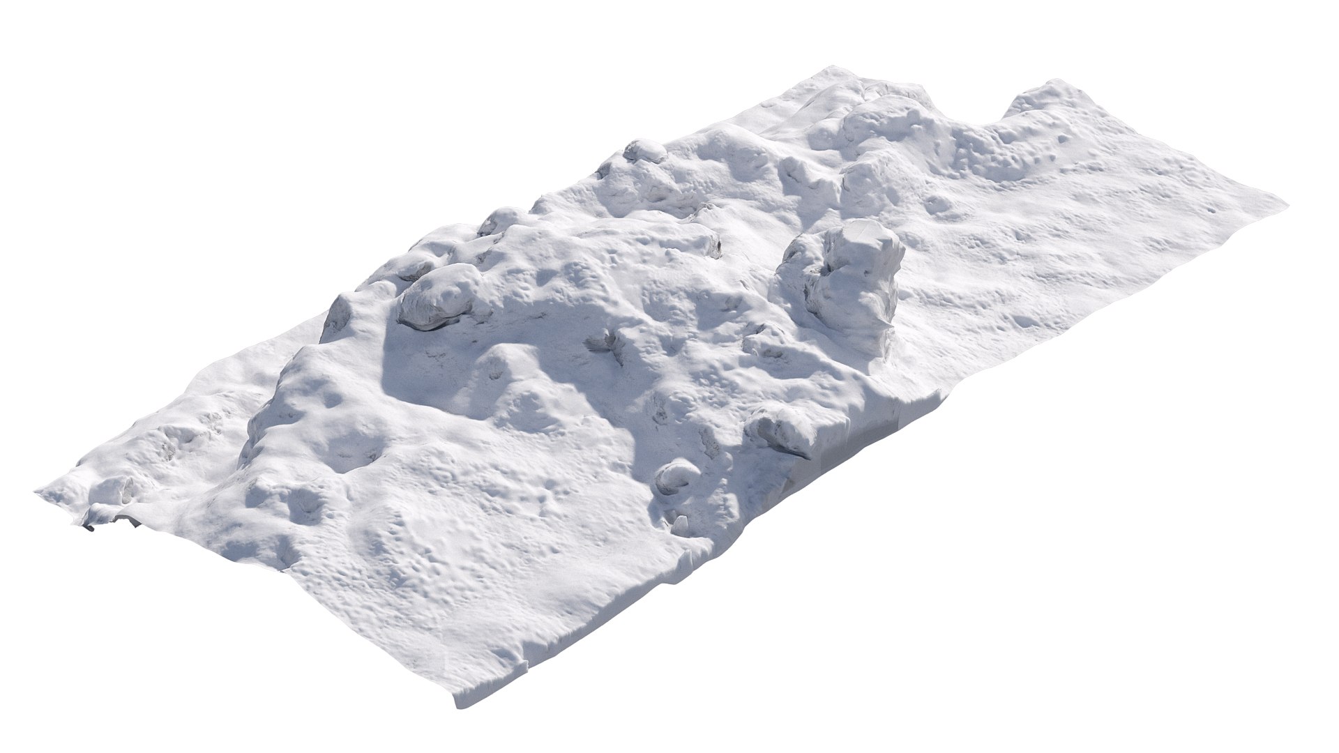 3D Model Winter Snow Pile 2 - TurboSquid 1890655