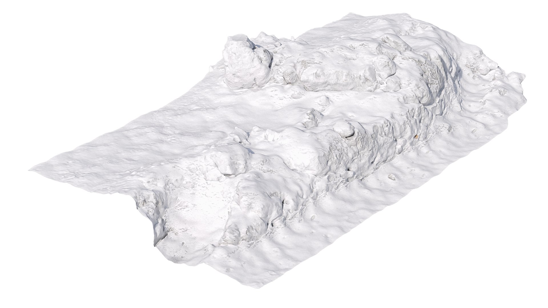 3D Model Winter Snow Pile 2 - TurboSquid 1890655