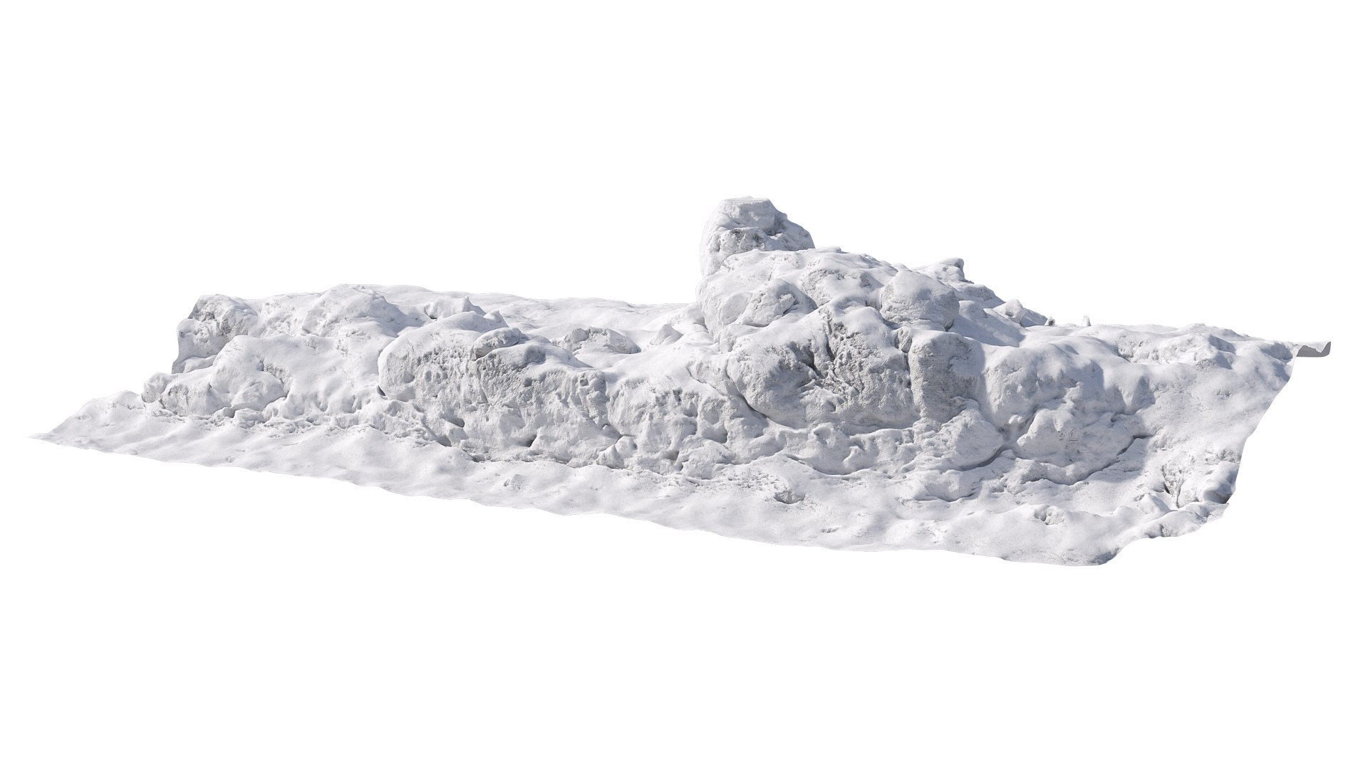 3D Model Winter Snow Pile 2 - TurboSquid 1890655