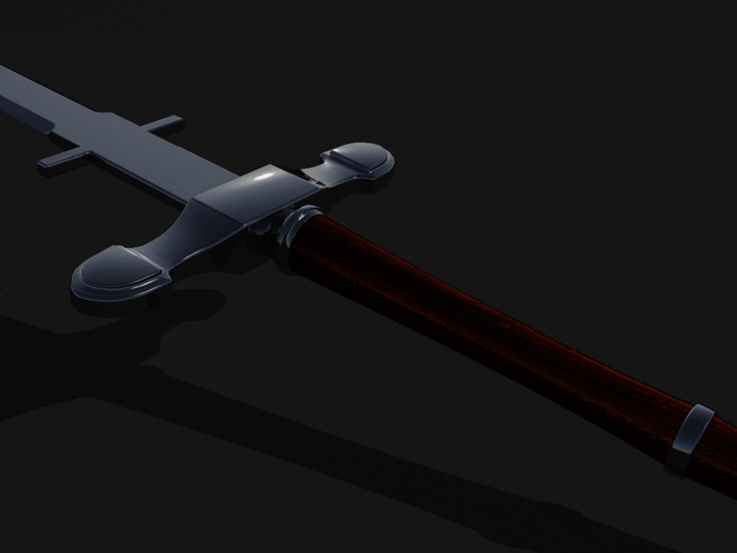 3d slim elegant sword