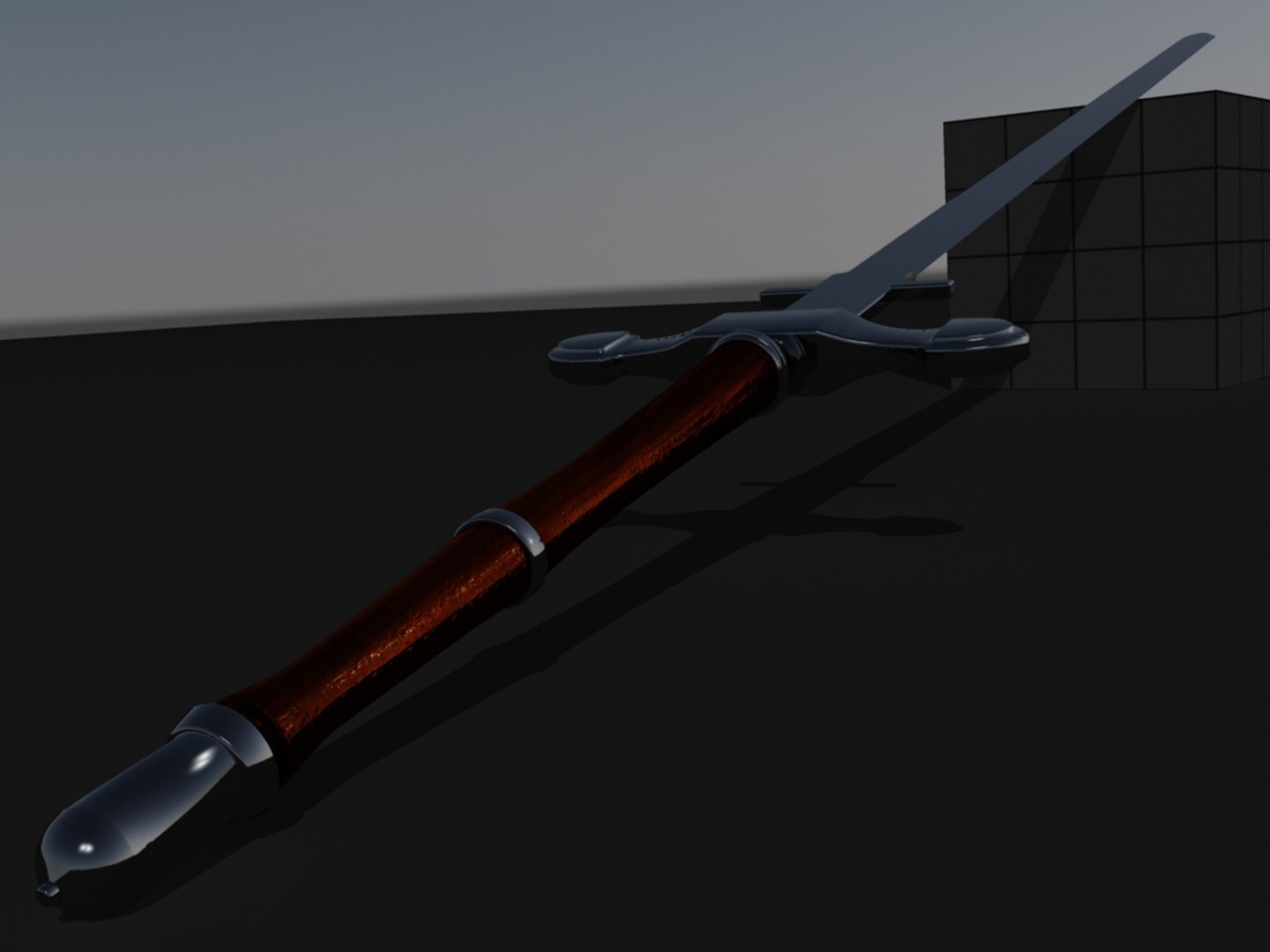 3d slim elegant sword