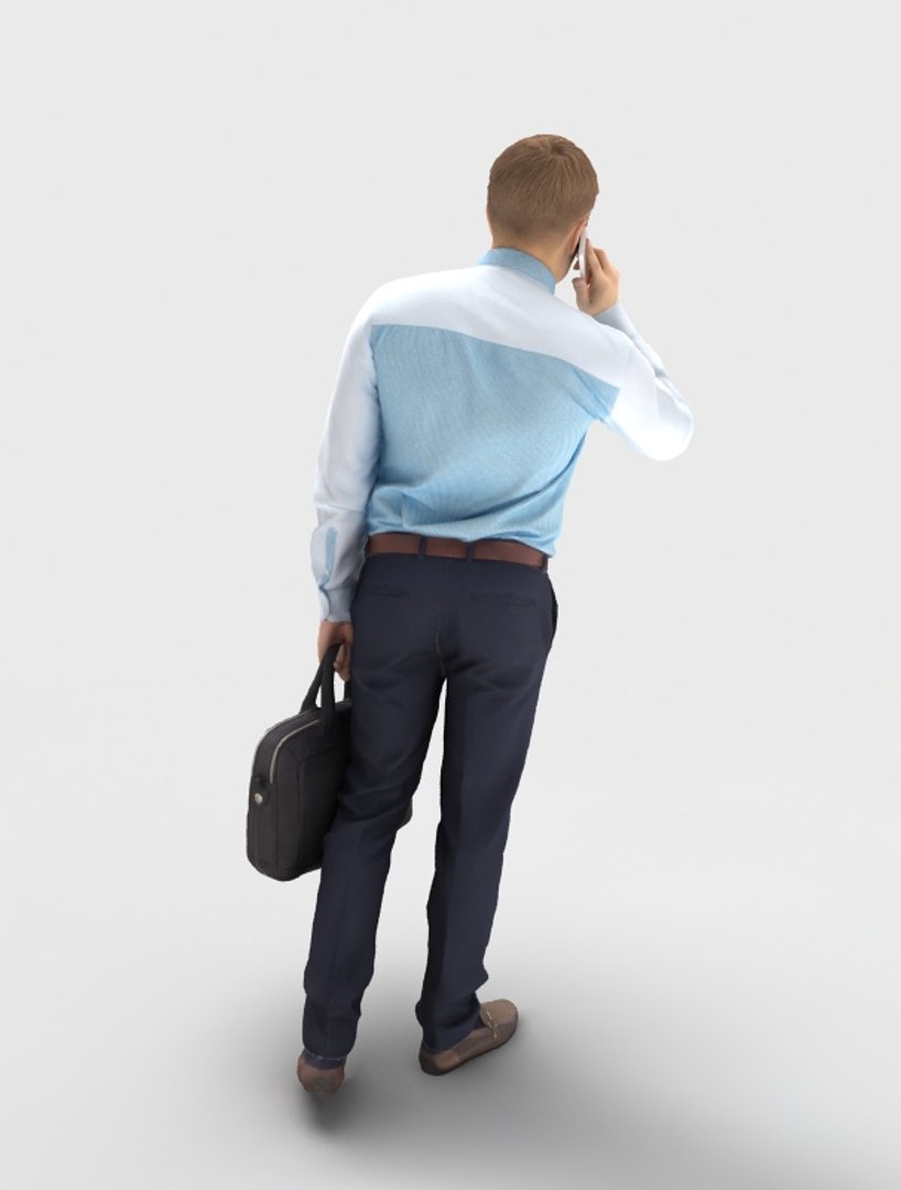 3d man businessman model