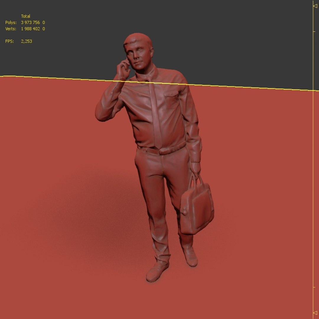 3d man businessman model