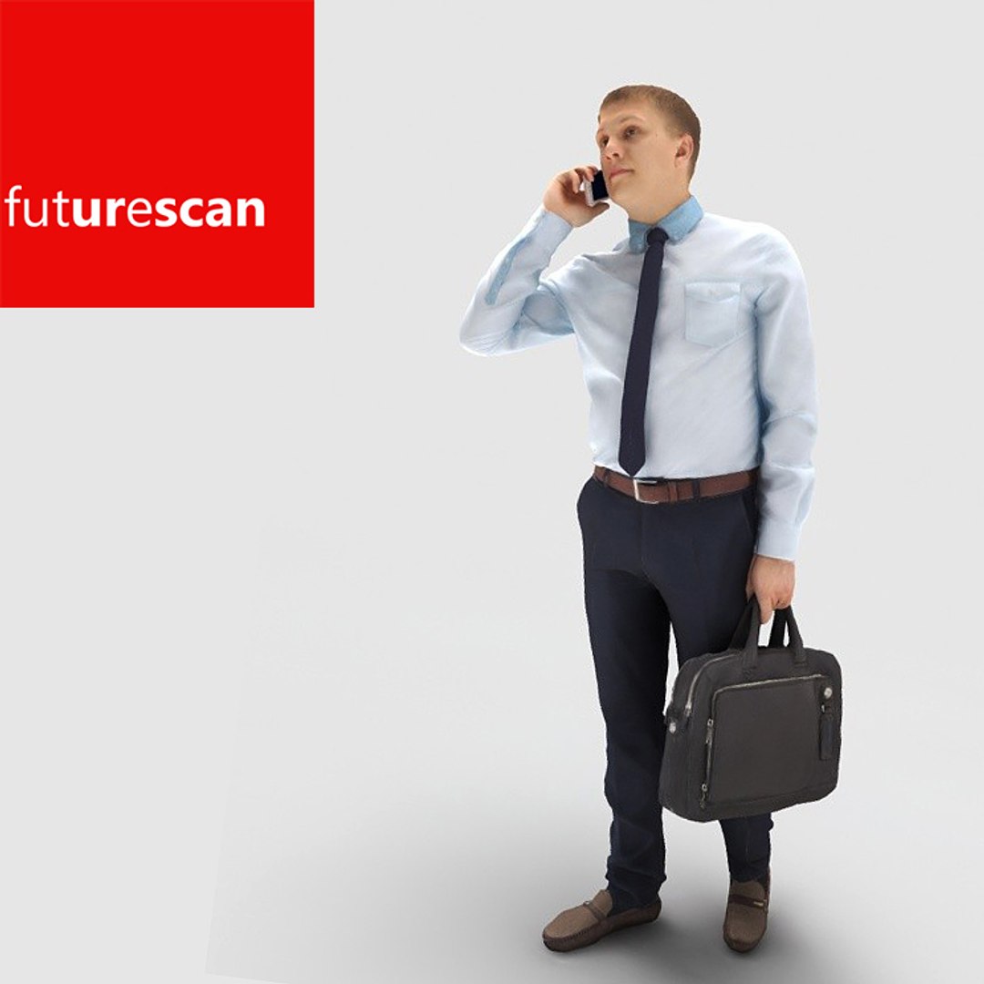 3d man businessman model