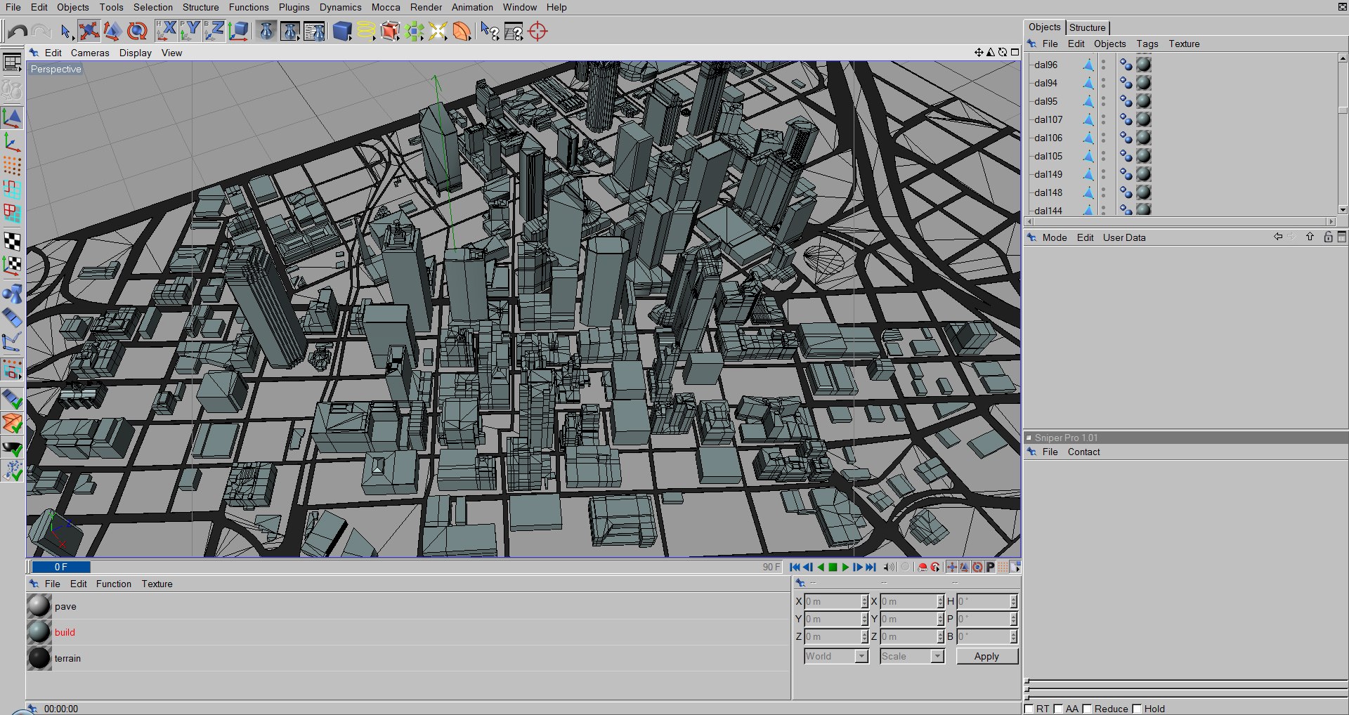 3d Dallas City Buildings