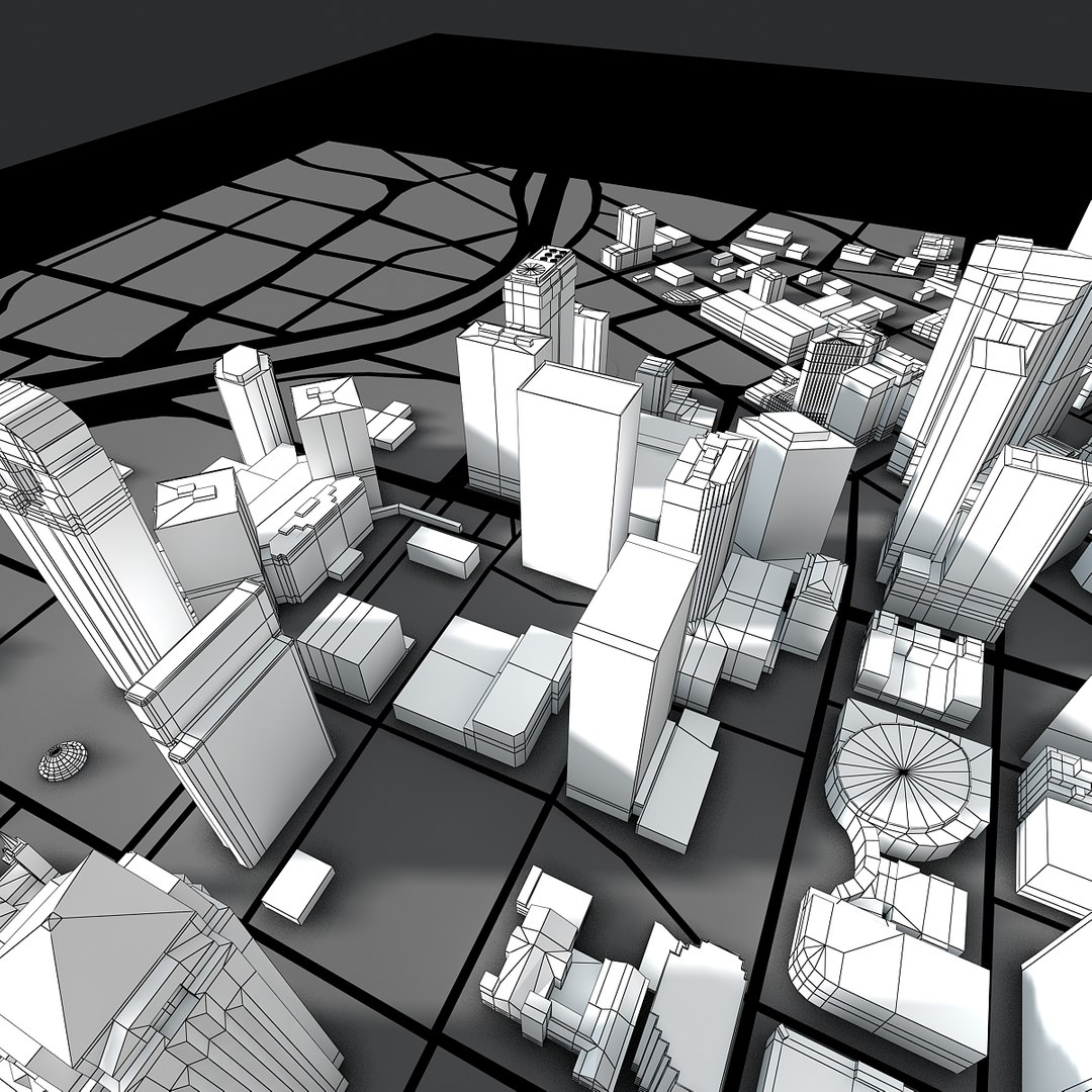 3d Dallas City Buildings