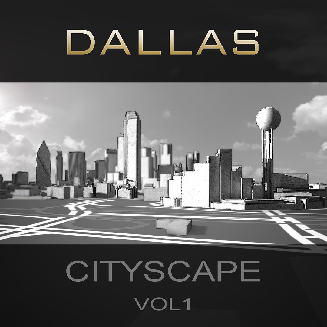 3d Dallas City Buildings