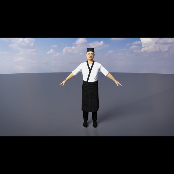 modelo 3d Maestro del sushi - TurboSquid 2253984