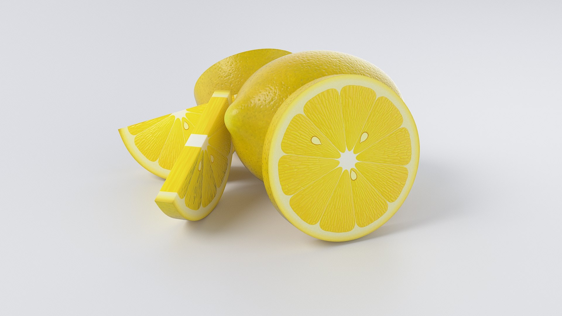 Cartoon Lemon Fruit 3D Model - TurboSquid 2089857