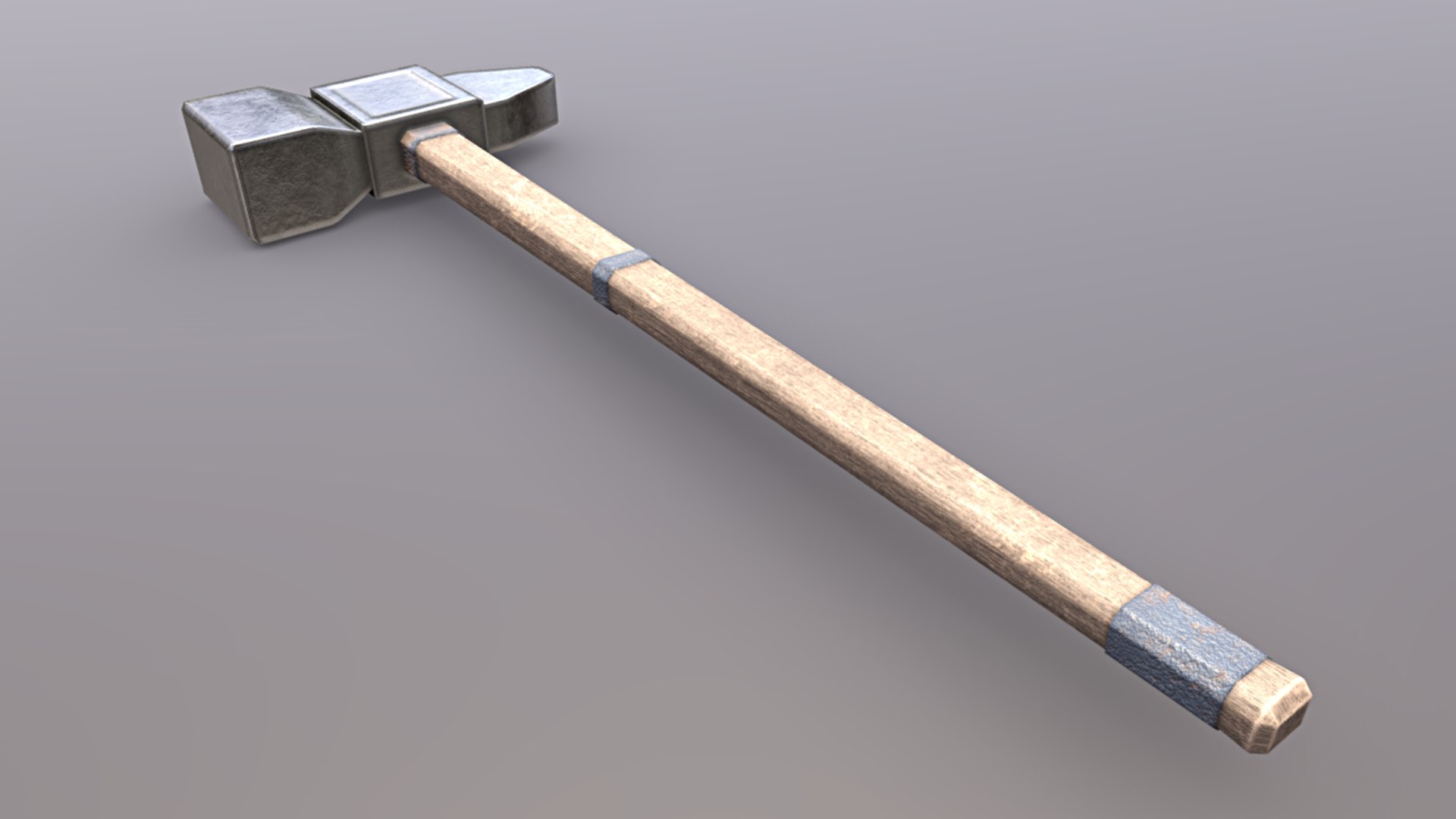 3D Hammer - Silver Model - TurboSquid 2157219