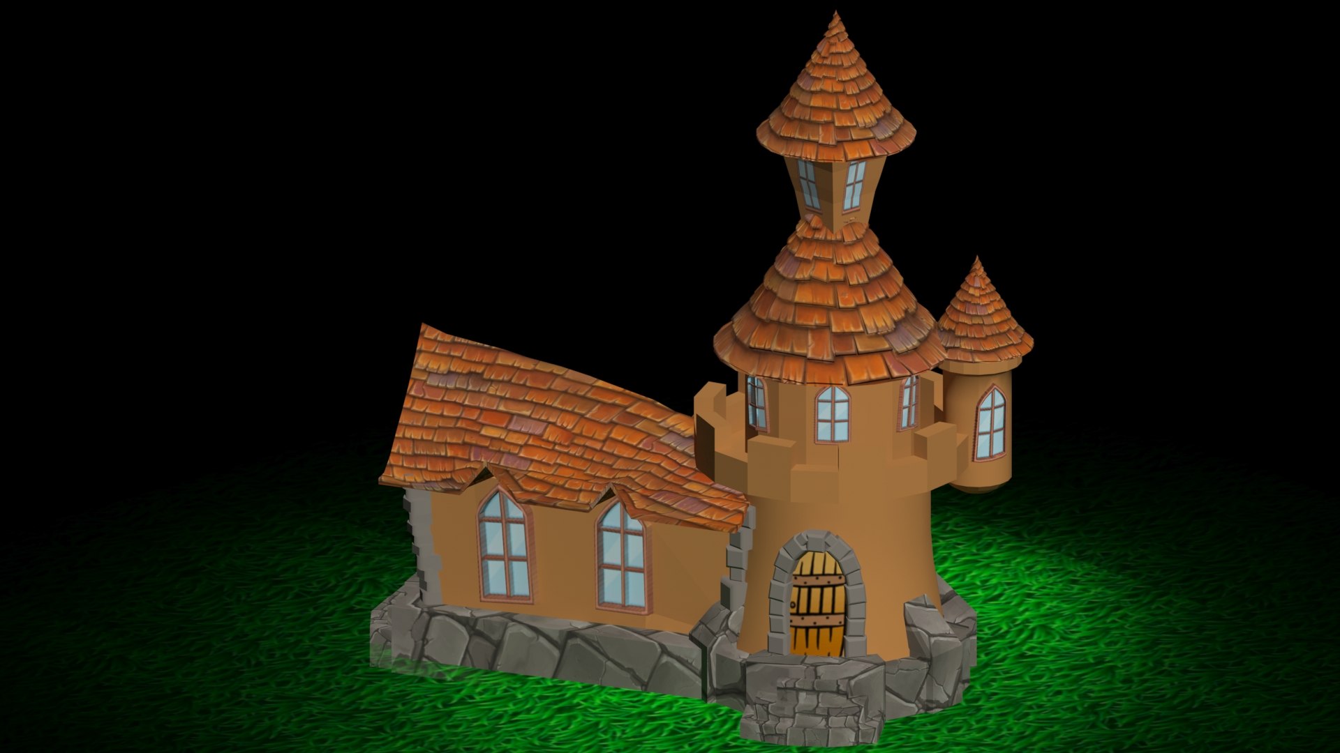 Cartoon house 3D model - TurboSquid 1471073