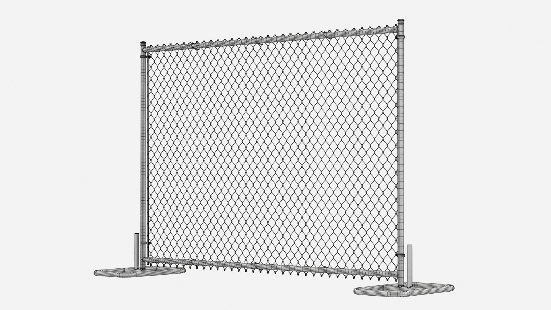 Chain Link Fence 3D Model - TurboSquid 1519188