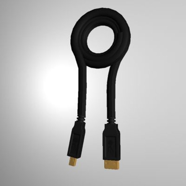 usb cables 3d model