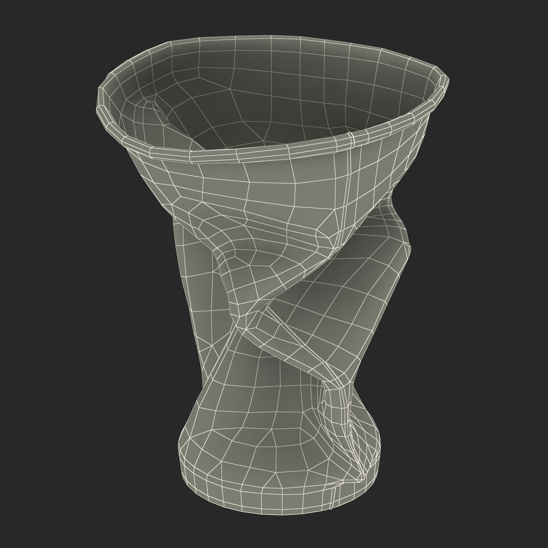 3d Model Crumpled Drink Cup