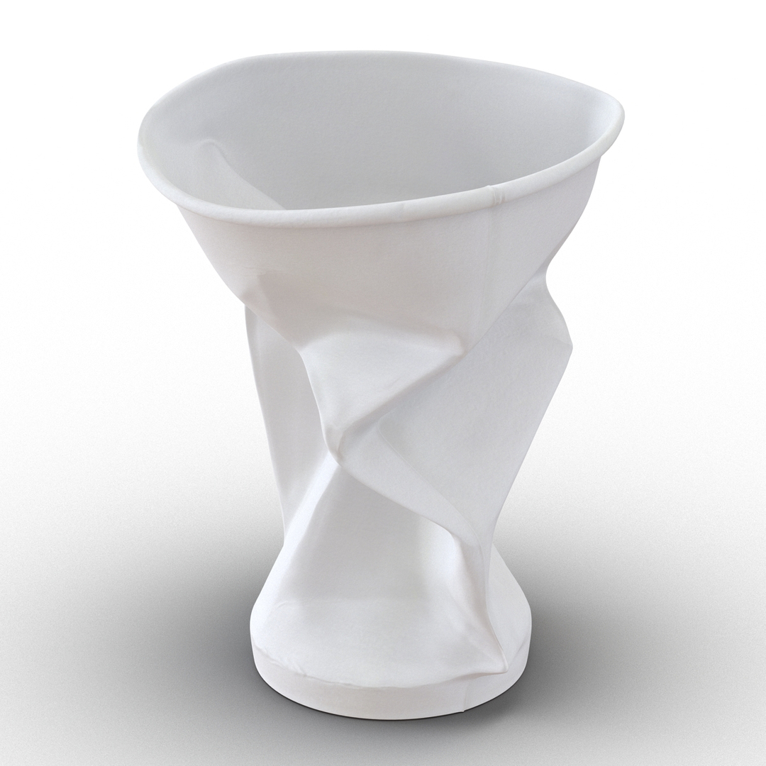 3d Model Crumpled Drink Cup