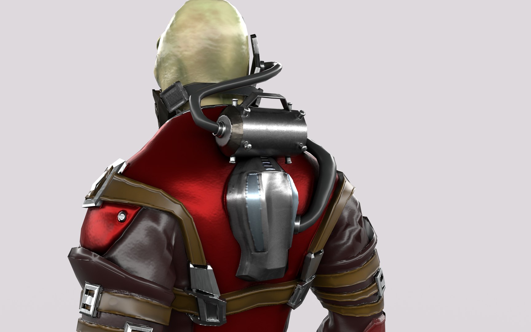 Sci-Fi Alien Character Game Ready with Rigging 3D model - TurboSquid ...