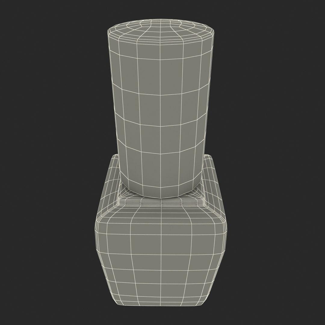 3d Red Nail Polish Model