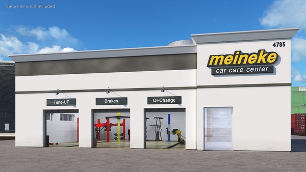 modelo 3d Edificio de servicio de automóviles - TurboSquid 2092526