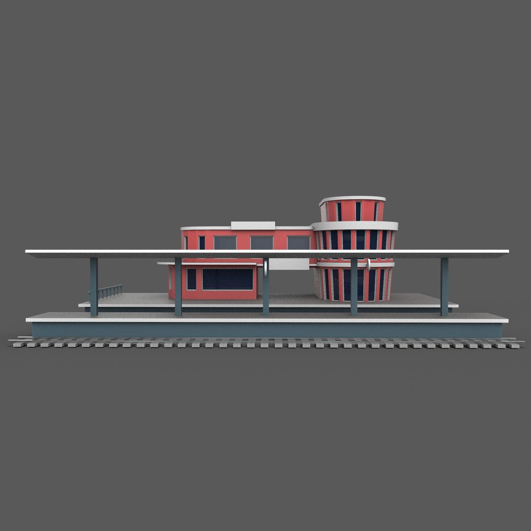 3D Train Station 2 Game Ready Model - TurboSquid 2011475