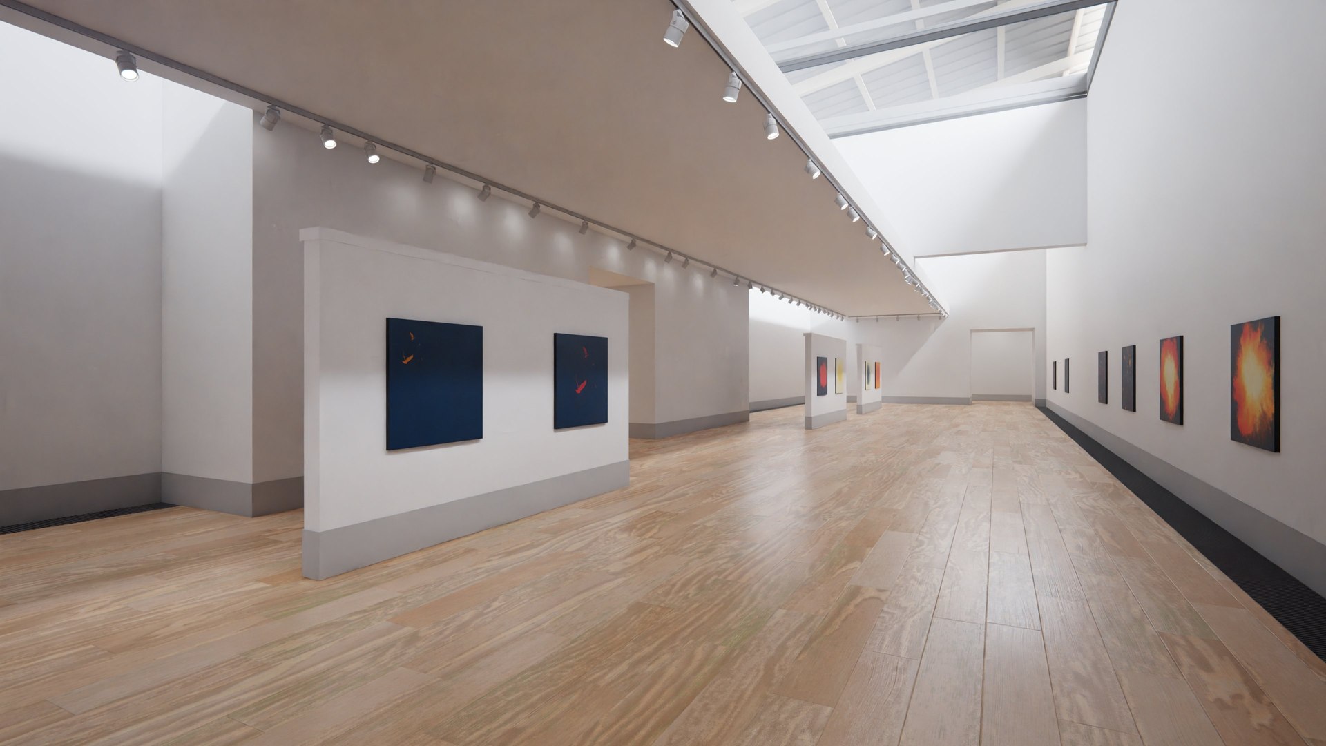3D Art Museum Gallery Interior 44 - TurboSquid 2086902