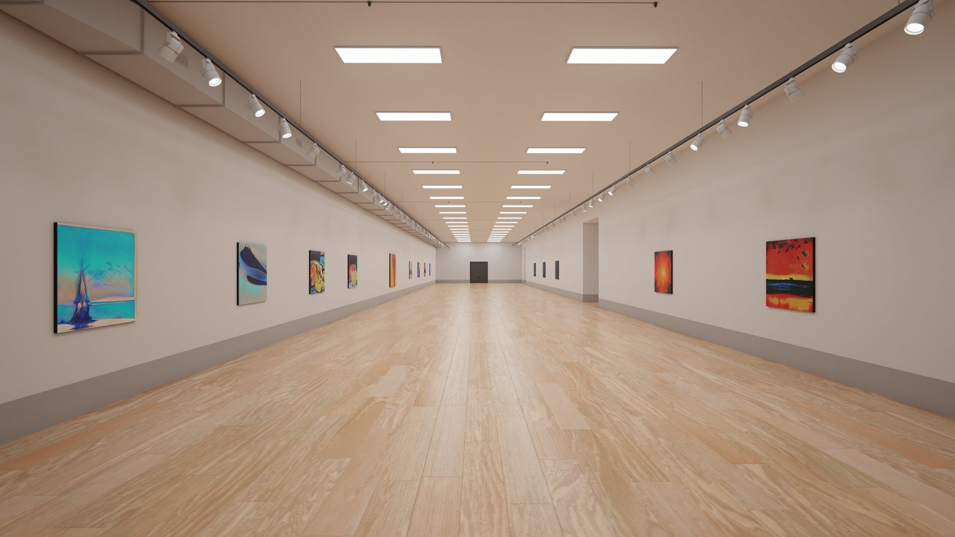 3D Art Museum Gallery Interior 44 - TurboSquid 2086902