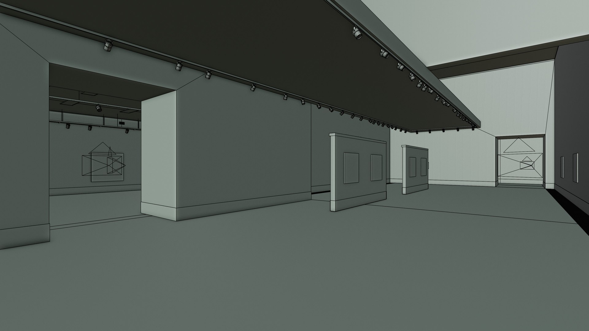 3D Art Museum Gallery Interior 44 - TurboSquid 2086902