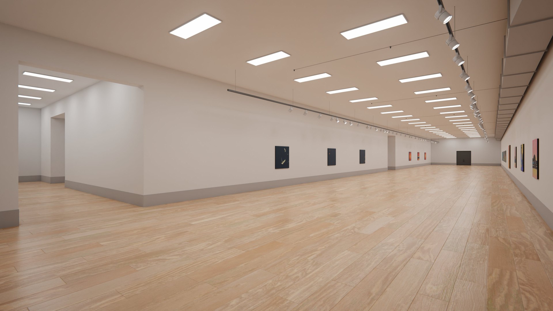 3D Art Museum Gallery Interior 44 - TurboSquid 2086902