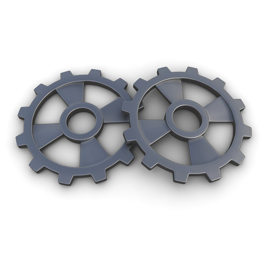 3d model of gears industrial