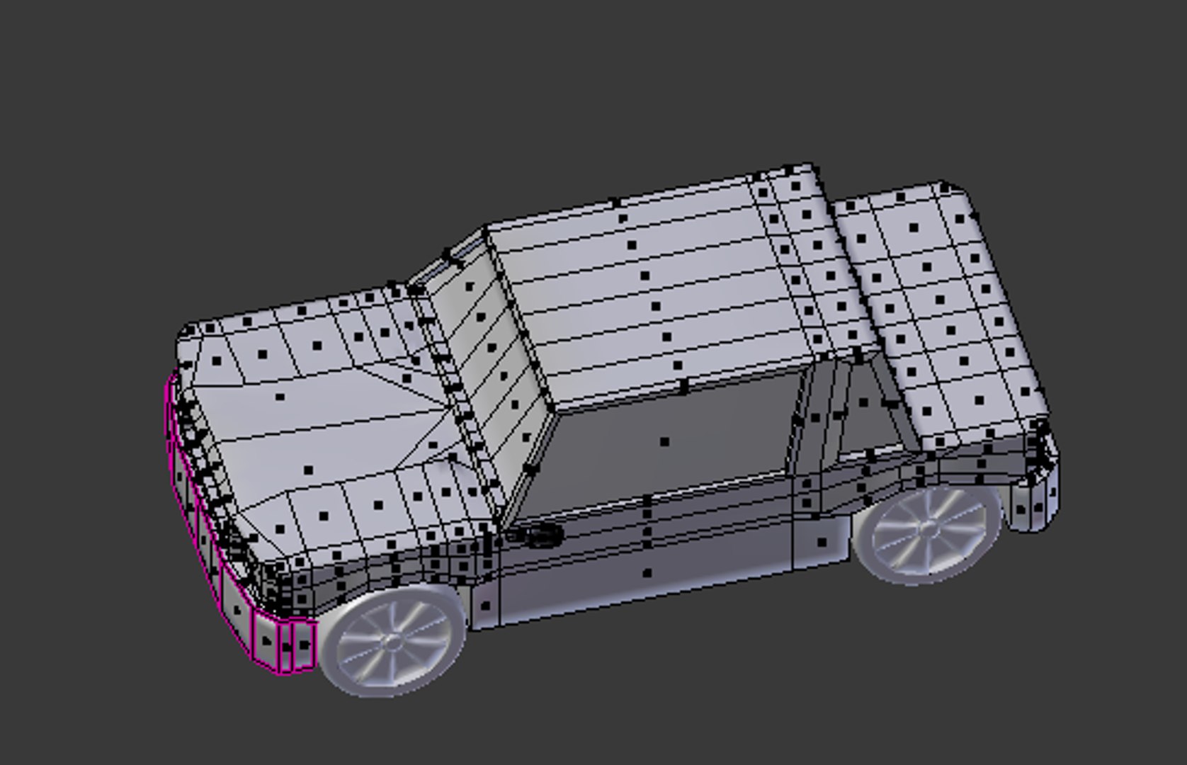 simple car 3d model