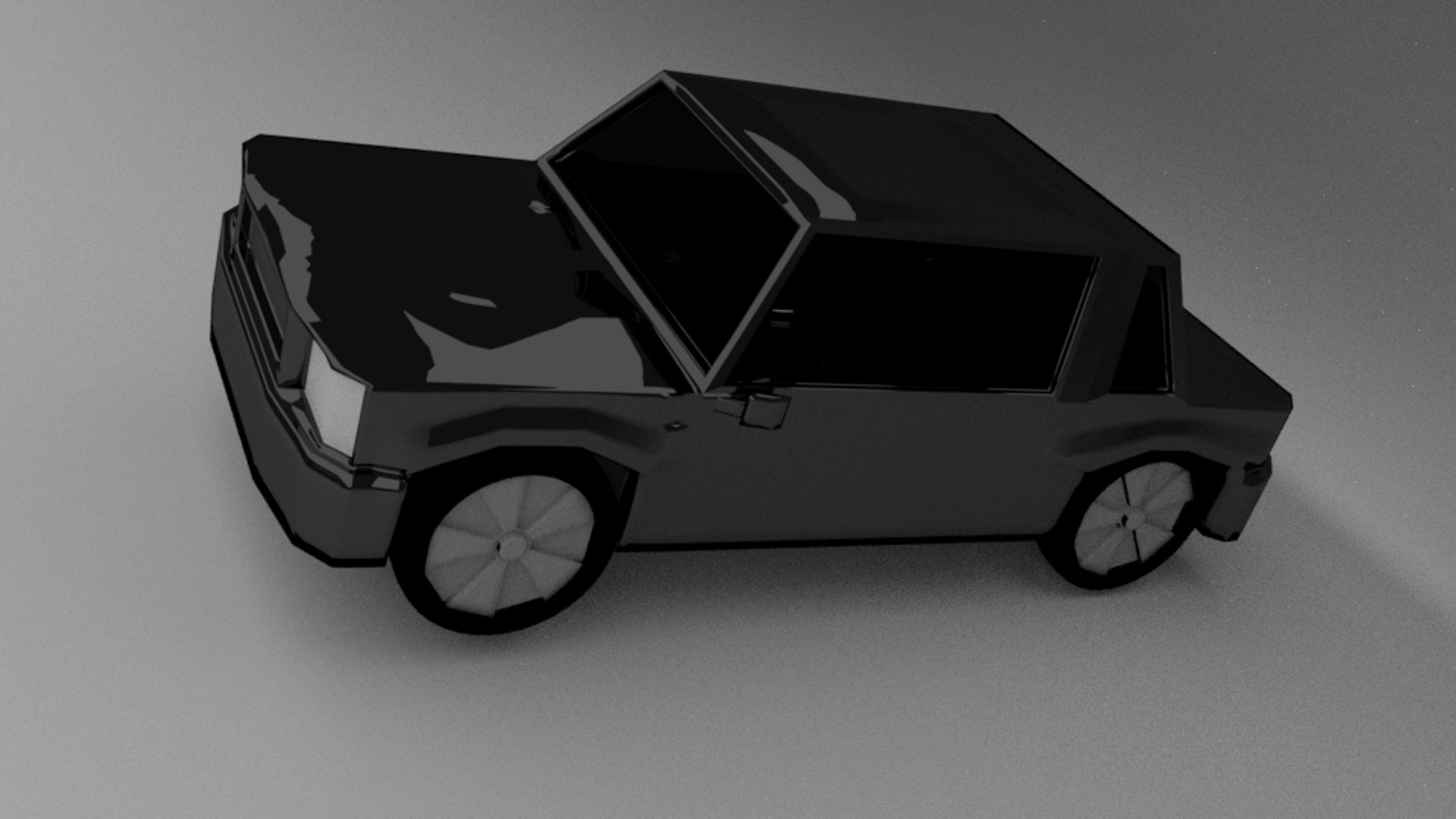 simple car 3d model