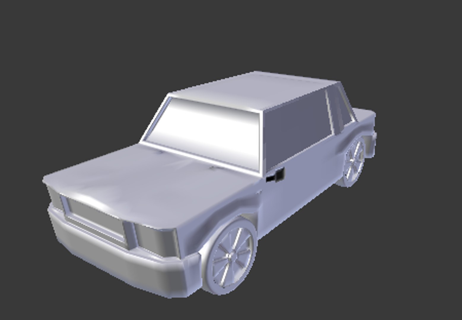 simple car 3d model