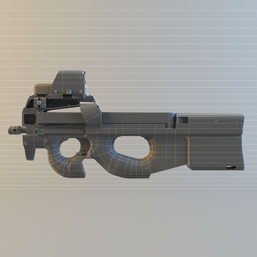 Fn P90 3d Max