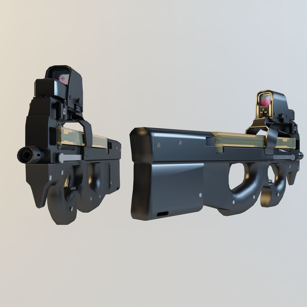 Fn P90 3d Max