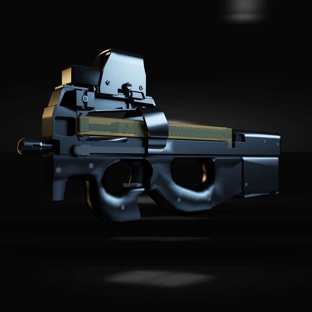 Fn P90 3d Max