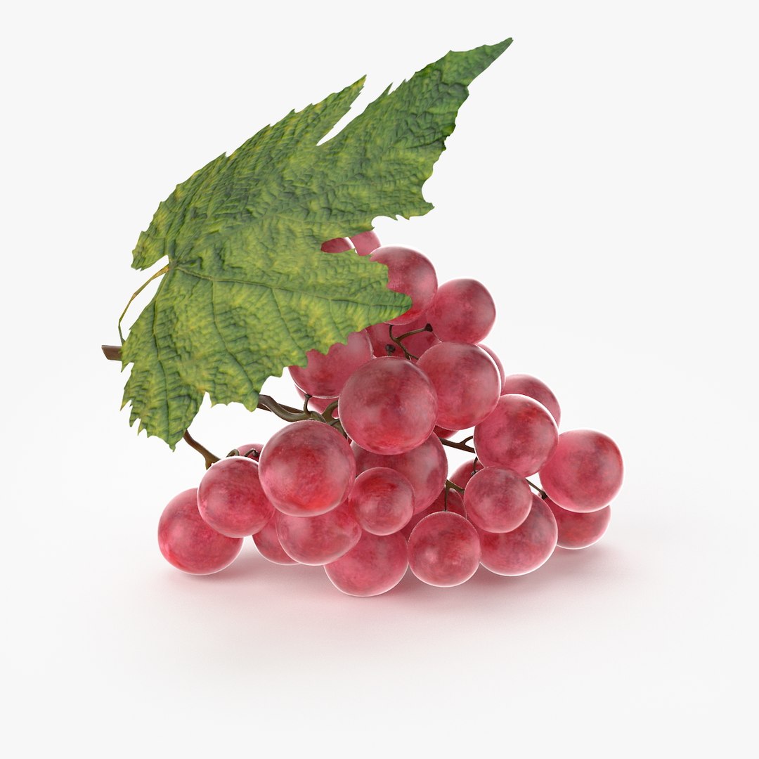 3d C4d Realistic Grapes Fruit Real