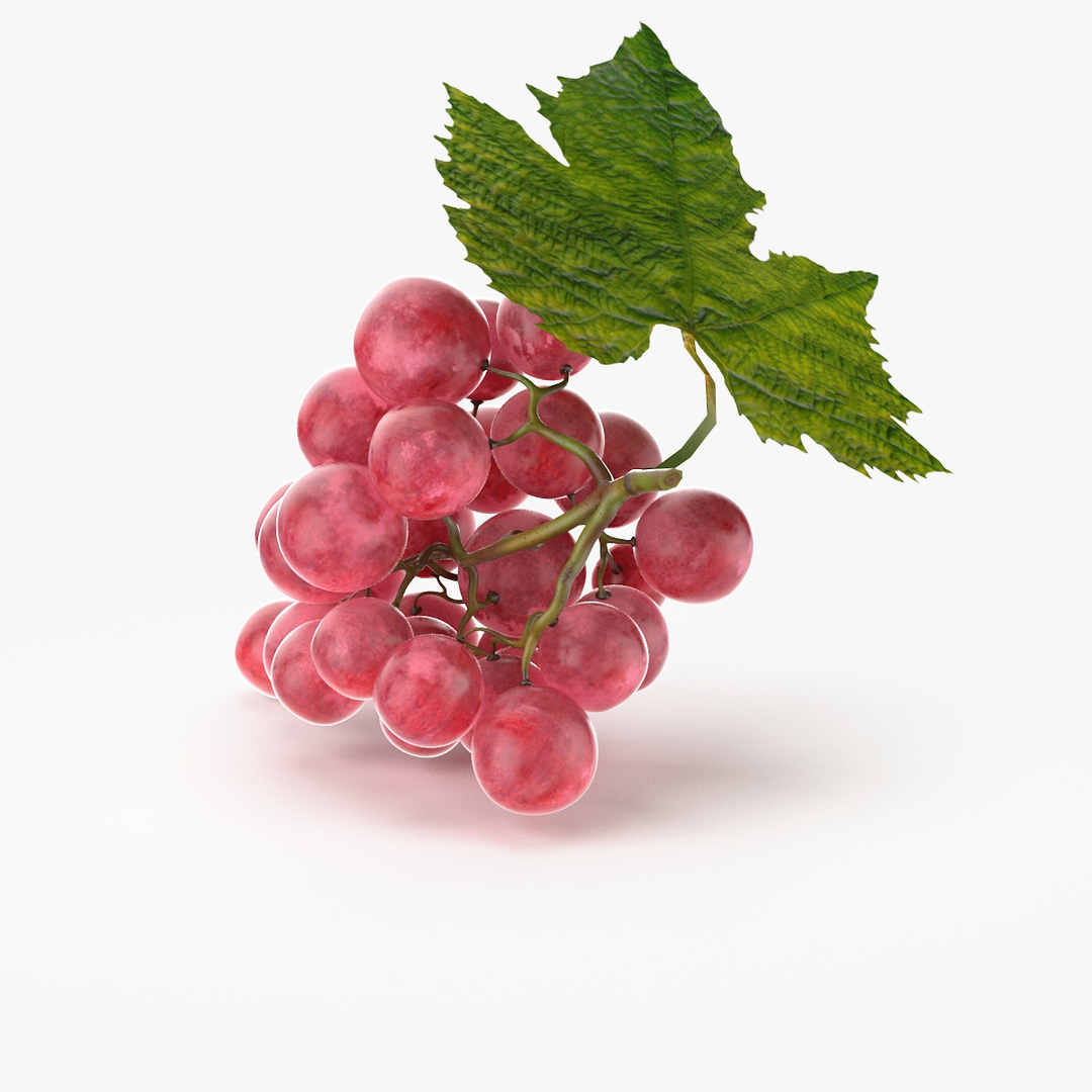 3d C4d Realistic Grapes Fruit Real